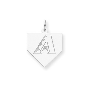 Arizona Diamondbacks 7/8in Home Plate - Sterling Silver ML12SS