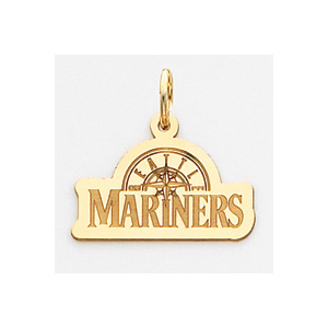 Seattle Mariners 1/2in Pendant - 14kt Yellow Gold ML1583
