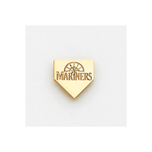 Seattle Mariners 5/8in Home Plate Tie Tac - 14k Yellow Gold ML1615