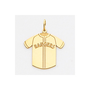 Texas Rangers 3/4in Jersey - 14k Yellow Gold ML1753 | Joy Jewelers