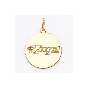 Toronto Blue Jays 5/8in Disc Charm - 14kt Yellow Gold ML1836