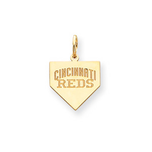 Cincinnati Reds 5/8in Home Plate - 14kt Yellow Gold ML448
