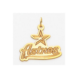 Houston Astros 9/16in Name Charm - 14kt Yellow Gold ML762