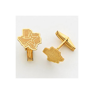 Houston Astros 5/8in Texas Cufflinks - 14k Yellow Gold ML786
