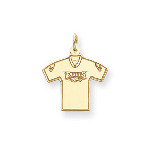 Philadelphia Eagles 5/8in Jersey - 14k Yellow Gold NF1530