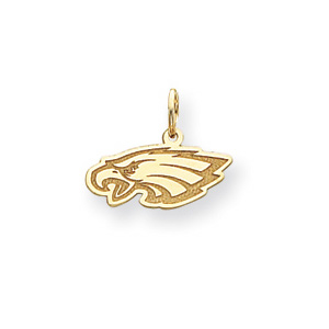 Philadelphia Eagles 1/4in Logo Pendant - 14k Yellow Gold NF1538