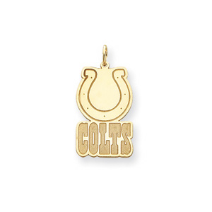 Indianapolis Colts 7/8in Pendant - 14k Yellow Gold NF844