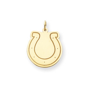 Indianapolis Colts 3/4in Logo Pendant - 14k Yellow Gold NF846