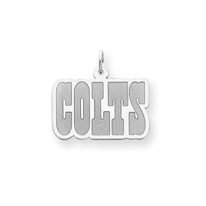 Indianapolis Colts 5/8in Name Pendant - Sterling Silver NF866SS