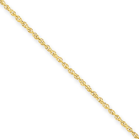 18in Baby Rope Chain 1.4mm - 14k Yellow Gold PEN174-18 | Joy Jewelers