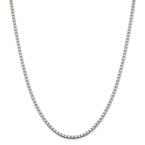 Sterling Silver 24in Box Chain 3.25mm QBX060-24 | Joy Jewelers