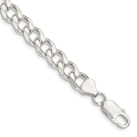 20in Sterling Silver 8mm Curb Chain QCB220-20 | Joy Jewelers