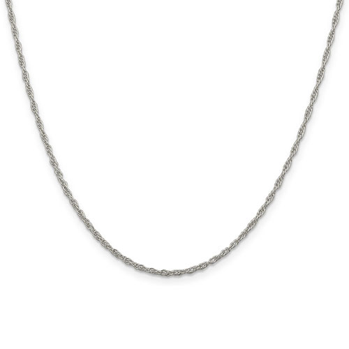 Sterling Silver 18in Loose Rope Chain 1.95mm QFC46-18 | Joy Jewelers