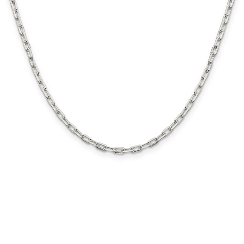 Sterling Silver 24in Elongated Open Link Chain 2.75mm QFC52-24