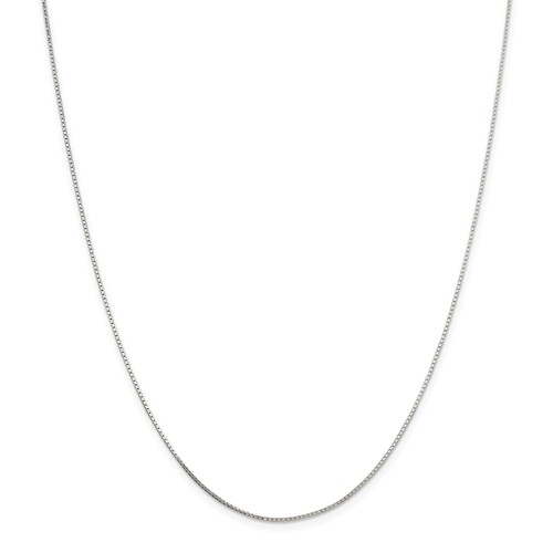 Sterling Silver 18in Mirror Box Chain .7mm QPE34-18 | Joy Jewelers