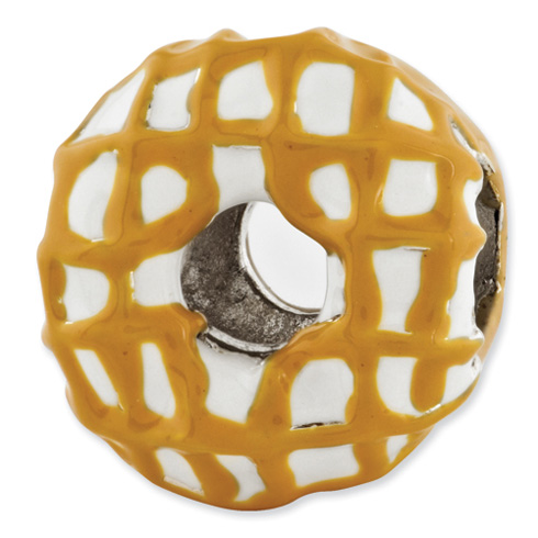 Sterling Silver Reflections Enameled Donut Bead QRS2956 | Joy Jewelers