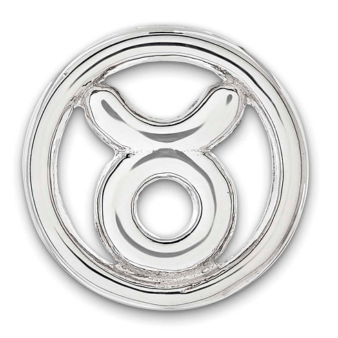 Sterling Silver Small Taurus Zodiac Pendant QSK2025 | Joy Jewelers
