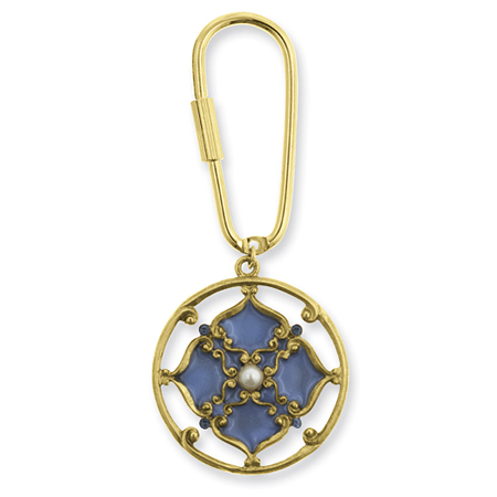Gold-tone Windows to Heaven Key Fob RF122 | Joy Jewelers