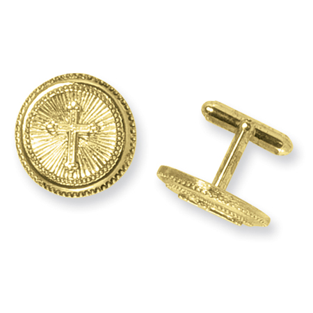 Gold-tone Cross Cufflinks RF271 | Joy Jewelers