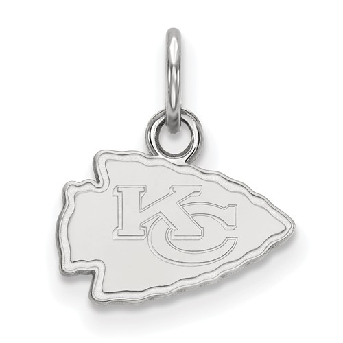 Sterling Silver 3/8in Kansas City Chiefs Logo Charm SS001CHF