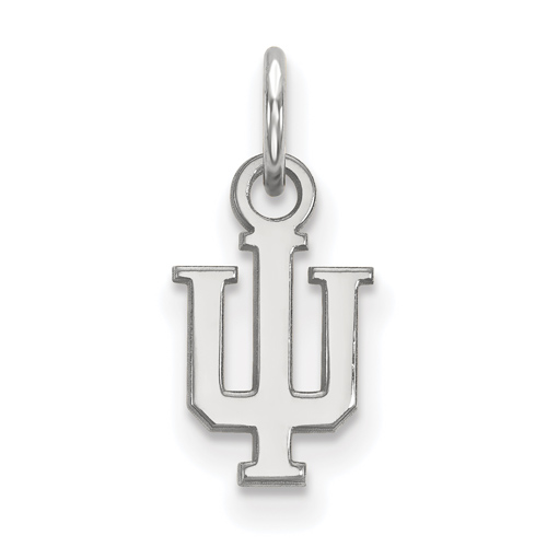 Sterling Silver 3/8in Indiana University Logo Pendant SS001IU