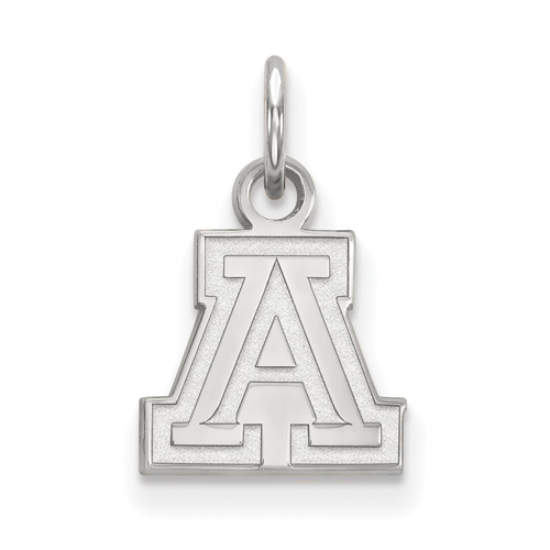 Sterling Silver 3/8in University of Arizona Block A Charm SS001UAZ