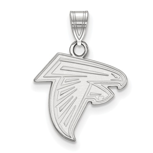 10k White Gold 5/8in Atlanta Falcons Pendant 1W002FAL | Joy Jewelers