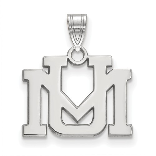 University of Montana UM Pendant 1/2in 10k White Gold 1W002UMT