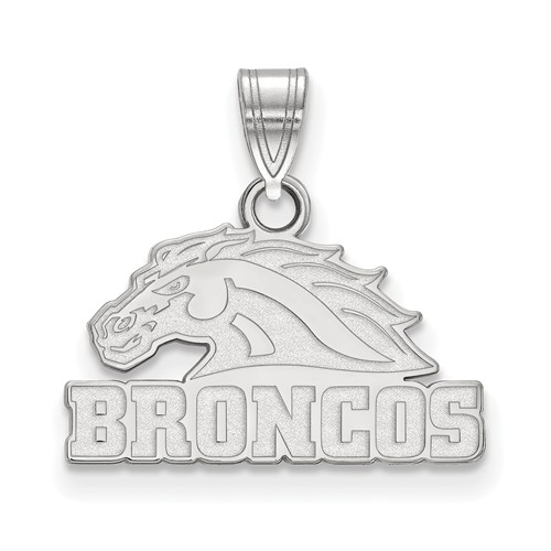 10k White Gold Western Michigan University Broncos Charm 1/2in 1W002WMU