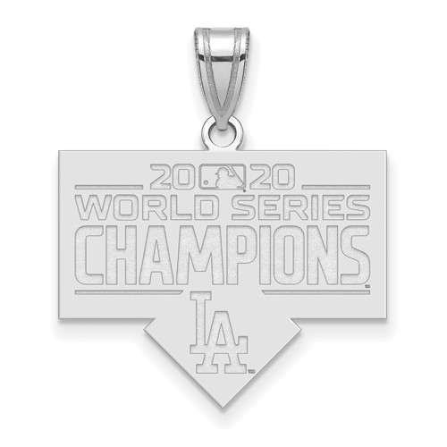 Sterling Silver Los Angeles Dodgers World Series 2020 Pendant 3/4in ...
