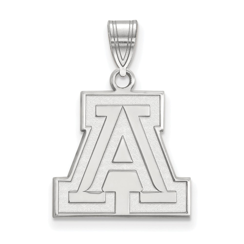 Sterling Silver 5/8in University of Arizona Block A Pendant SS003UAZ