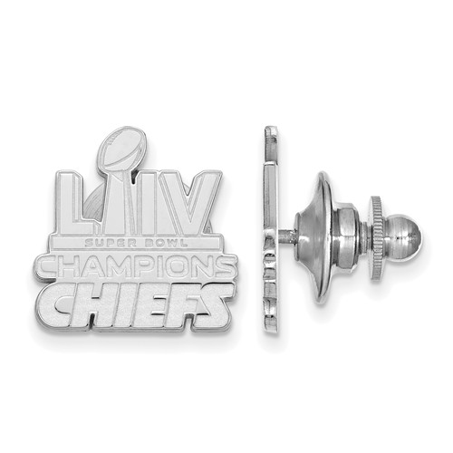 Sterling Silver Kansas City Chiefs Super Bowl LIV Champs Lapel Pin ...