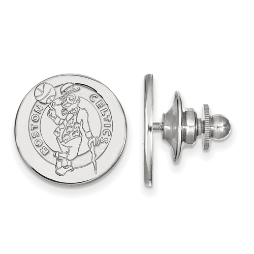 14kt White Gold Boston Celtics Lapel Pin 4W009CEL | Joy Jewelers