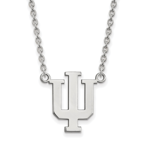 Sterling Silver Indiana University Logo Pendant with 18in Chain SS016IU-18