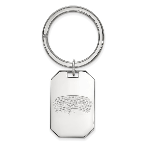 Sterling Silver San Antonio Spurs Key Chain SS016SPU | Joy Jewelers