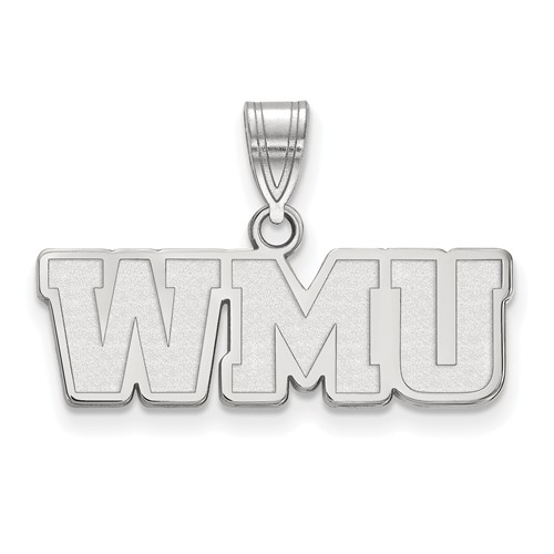 Western Michigan University WMU Pendant 3/8in Sterling Silver SS018WMU