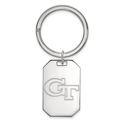 Sterling Silver Georgia Tech Key Chain SS020GT | Joy Jewelers