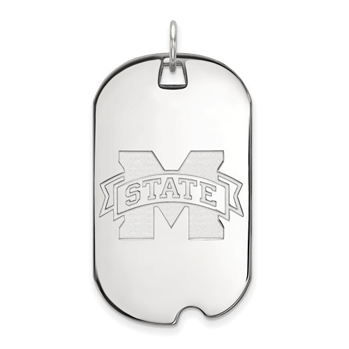 Sterling Silver Mississippi State University Dog Tag SS028MSS