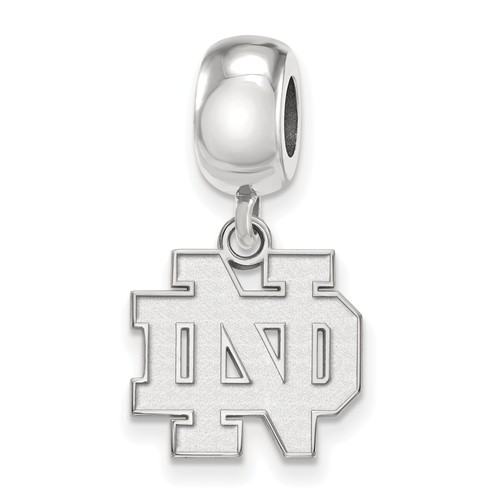 Sterling Silver University of Notre Dame Dangle Bead Charm SS034UND