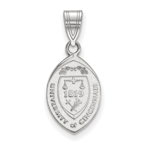 Sterling Silver 5/8in University Of Cincinnati Crest Pendant SS040UC
