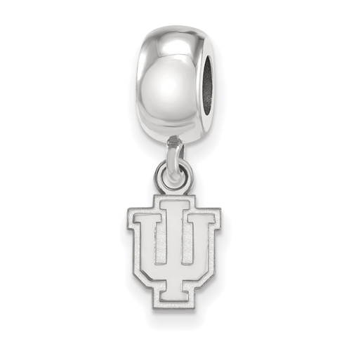 Sterling Silver Indiana University Extra Small Dangle Bead SS061IU