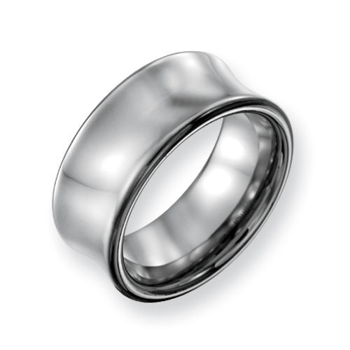 10mm Concave Tungsten Ring TU34 | Joy Jewelers