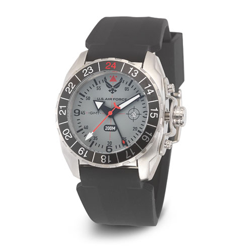 Wrist Armor US Air Force C3 Watch Gray Dial with Black Silicone Strap ...