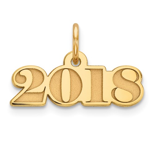 Classic Graduation 2018 Charm 14k Yellow Gold YC1280 | Joy Jewelers