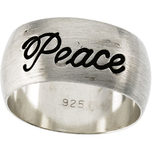 Peace Ring Sterling Silver JJR43020 | Joy Jewelers