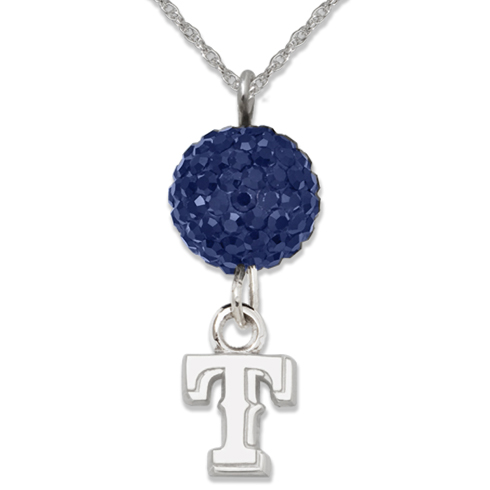 Sterling Silver Texas Rangers Crystal Ovation Necklace RAN069N-SS