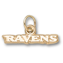 Baltimore Ravens 1/8in 14kt Yellow Gold Pendant RAV015 | Joy Jewelers