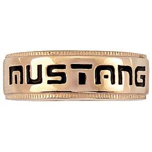 Ford Mustang 10k Yellow Gold Ladies' Ring RF506 | Joy Jewelers