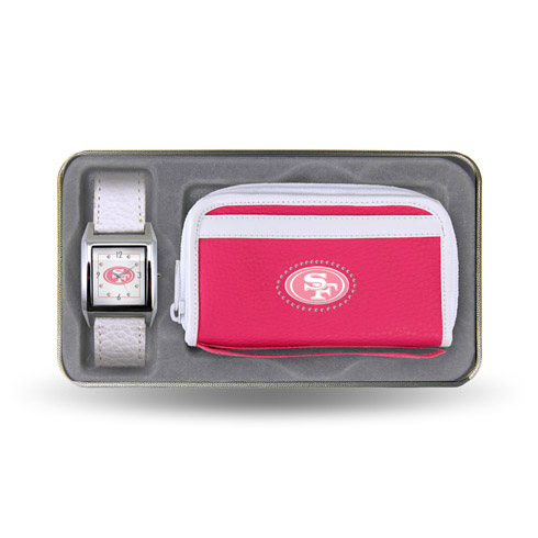 San Francisco 49ers Ladies Watch and Wallet Gift Set WTLAW1901
