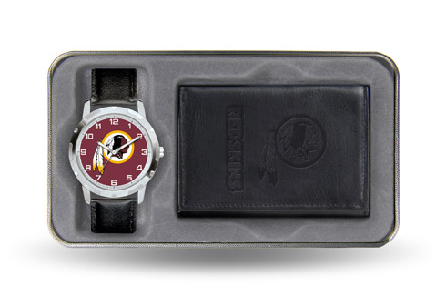 Washington Redskins Watch and Wallet Gift Set WTWAW1001 | Joy Jewelers